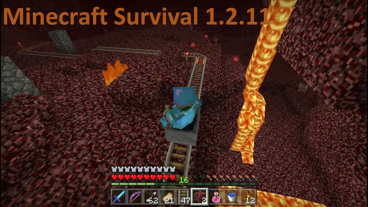 Building a Nether Railroad - Minecraft Bedrock Edition Survival #110 ...