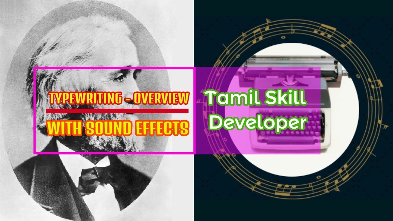 Typewriting exercises with sound effect/typewriting overview/fingering ...