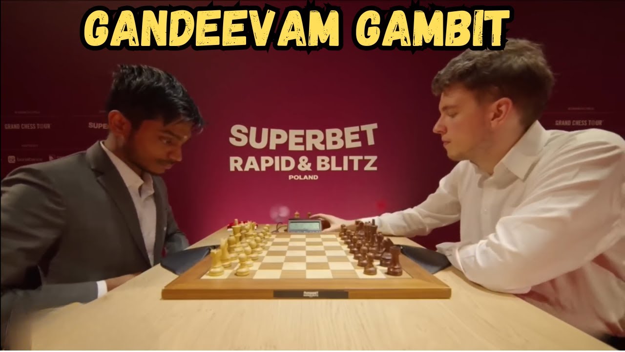 The Infamous Gandeevam Gambit By Chess Prodigies! Aravindh vs Duda ...