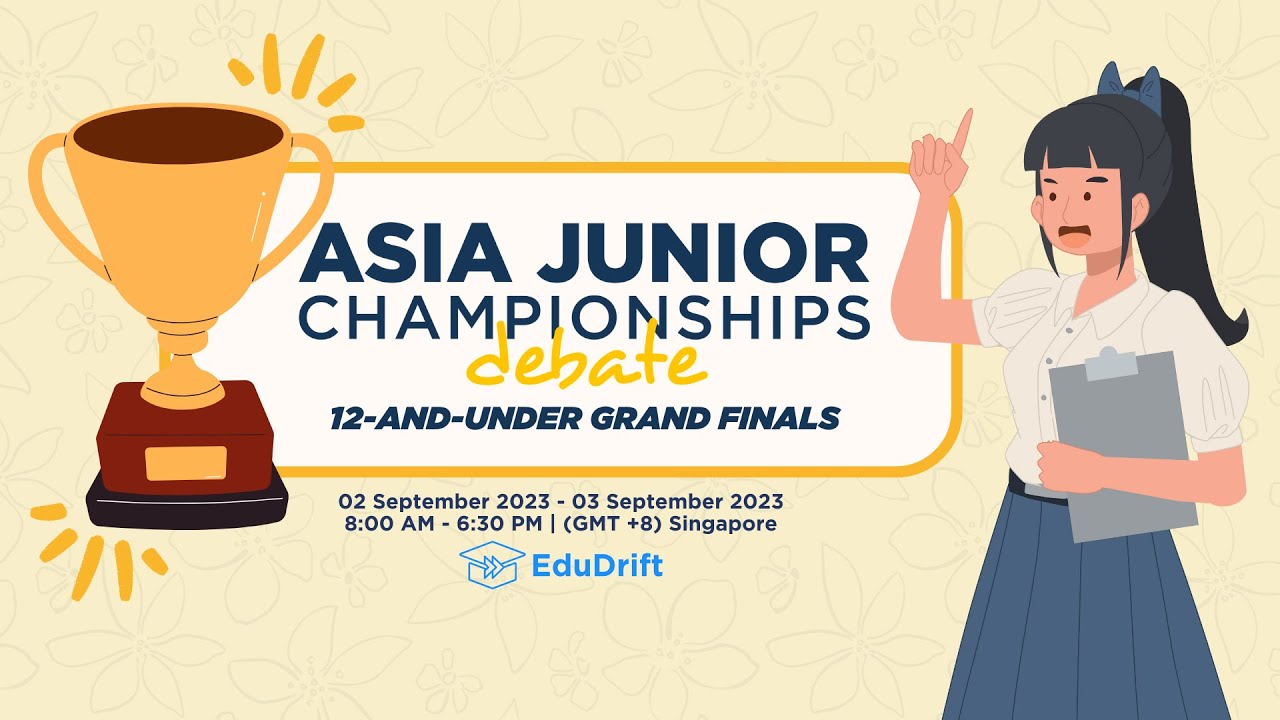 Asia Junior Championships Debate 2023 | U12 Grandfinals - YouTube