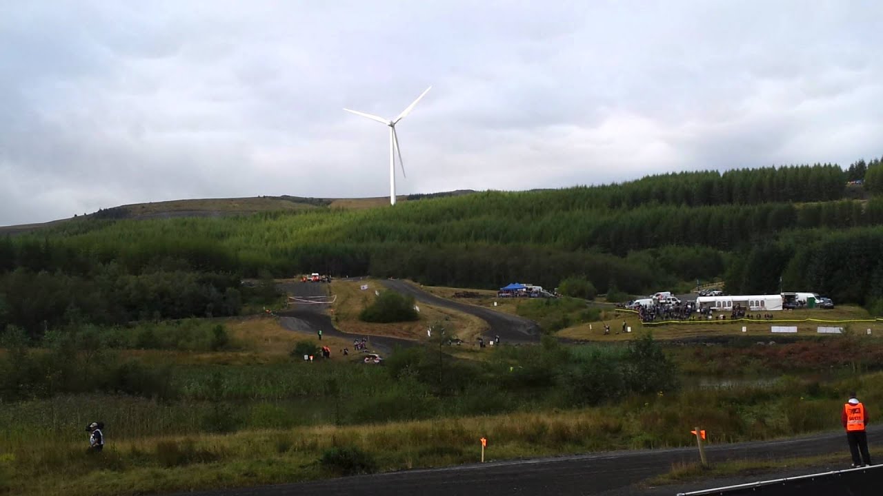 Ostberg 2012 Wales Rally Walters arena ss16 - YouTube