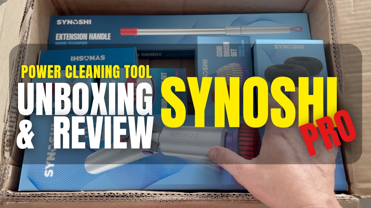 Synoshi Pro Electric Spin Scrubber Unboxing | Power Cleaning Tool (2025 ...