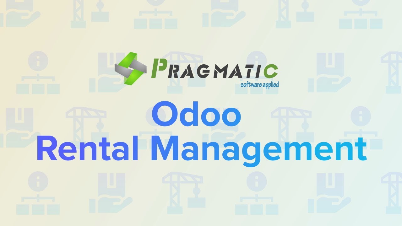Odoo Rental Management App - YouTube