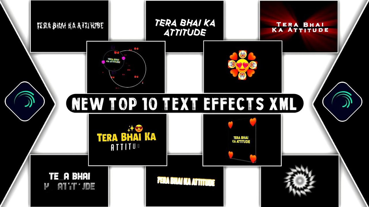 Text Animation Presets For Alight Motion | Alight Motion Text Effect ...