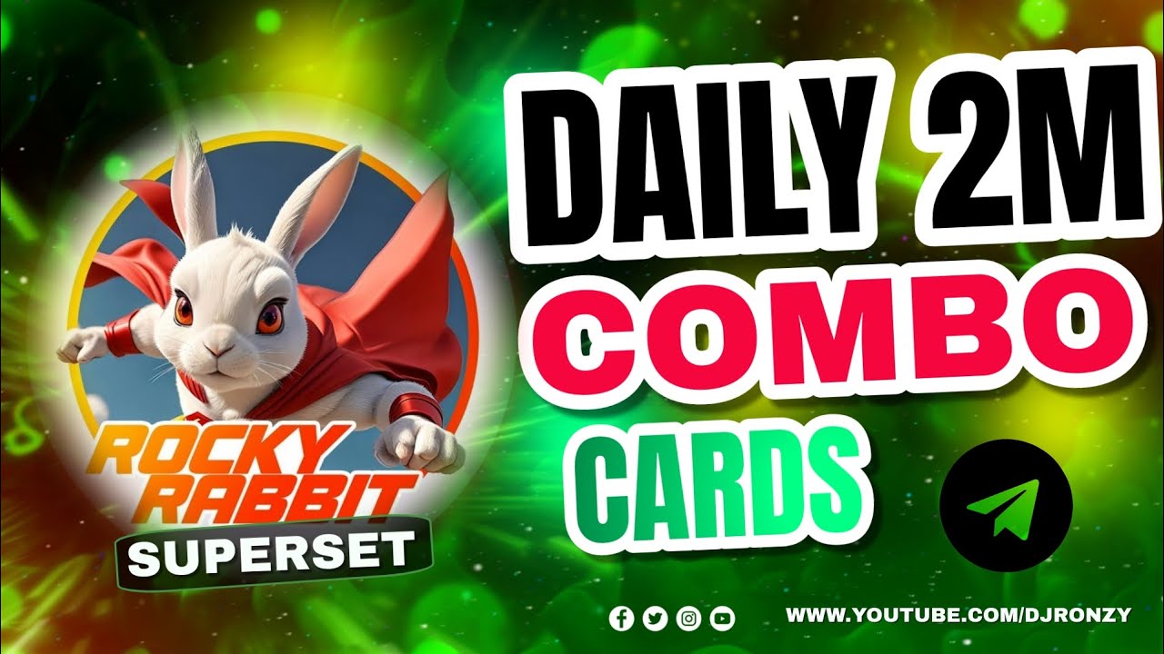 Rocky Rabbit 🐰 Daily Combo Cards Today 04 August 2024 / 2M Coins ...