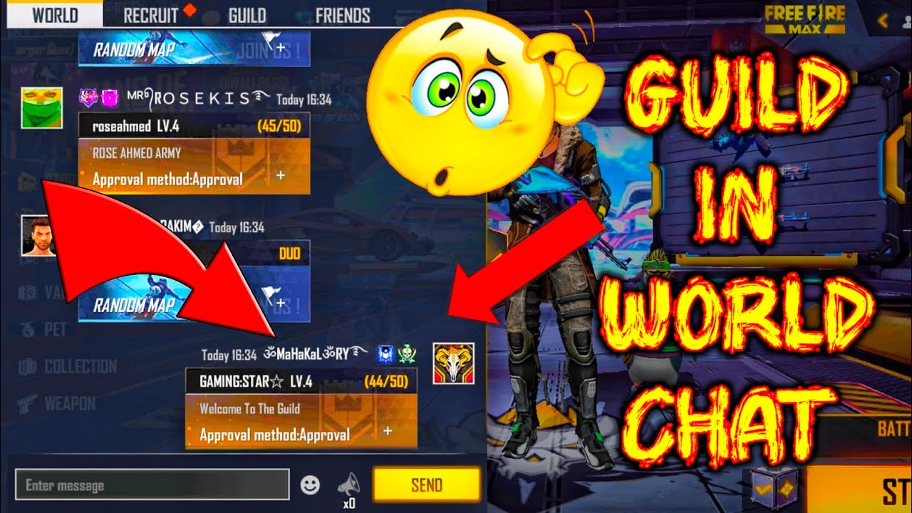 Guild In World Chat - How To Send Guild Invite In World Chat - YouTube