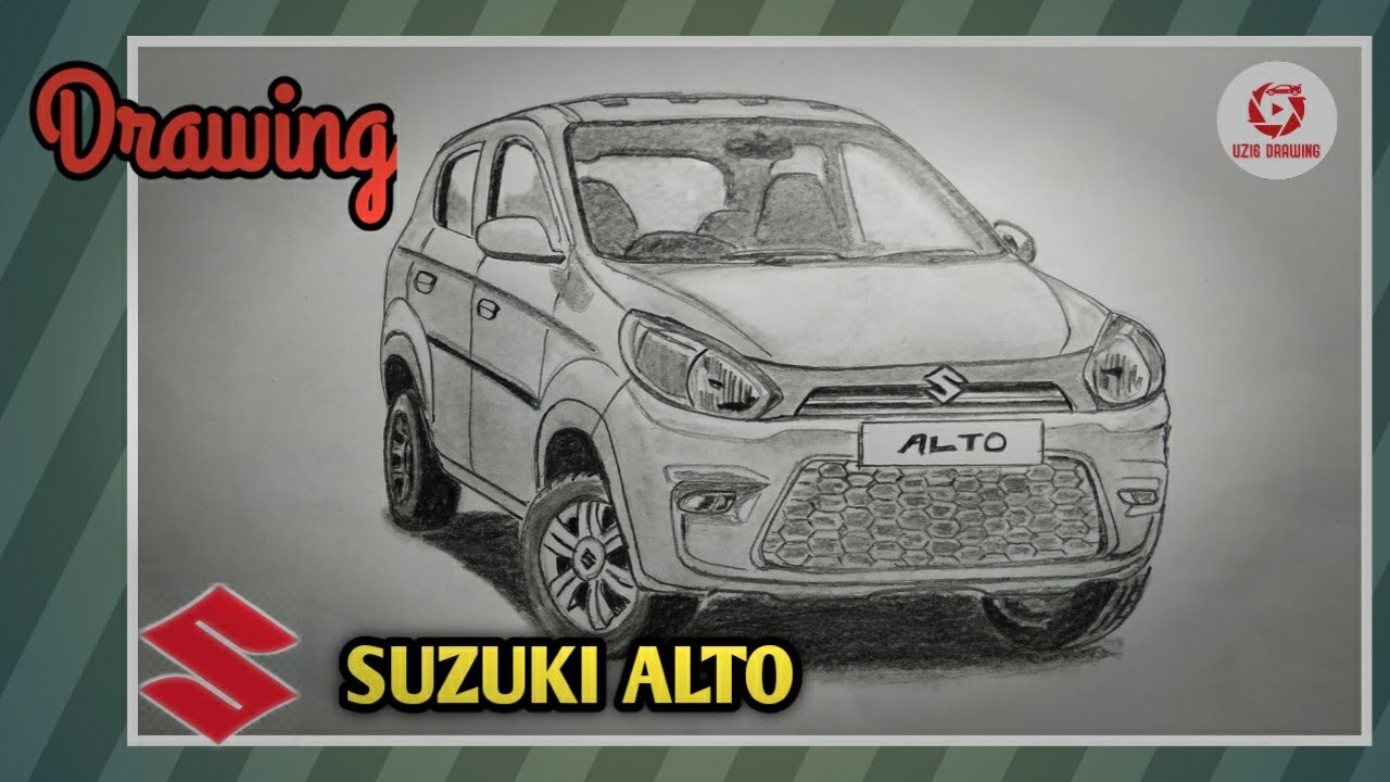 Drawing Suzuki Alto - YouTube