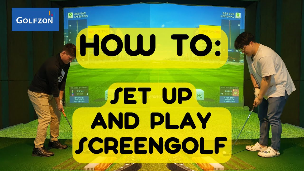 How To - Play Screen Golf (with Golfzon) - YouTube