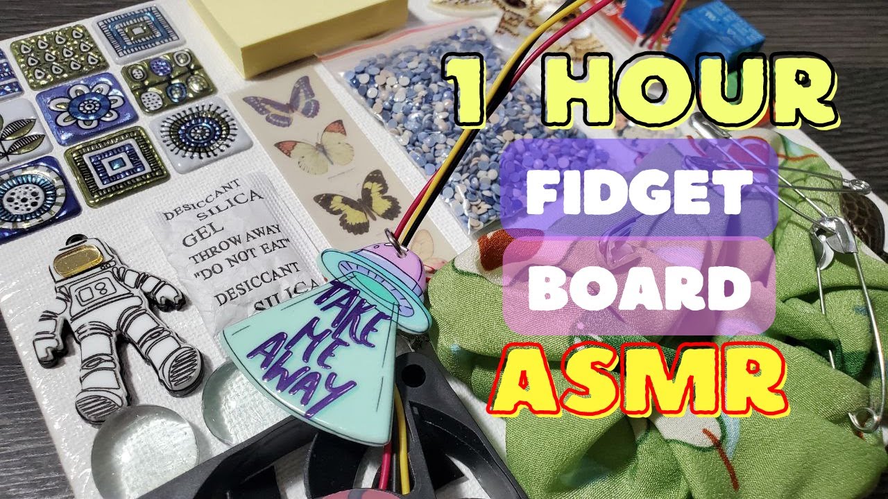 ASMR 1 HOUR 💍 FIDGET BOARD 🎧 TRIGGERS FOR RELAX - YouTube