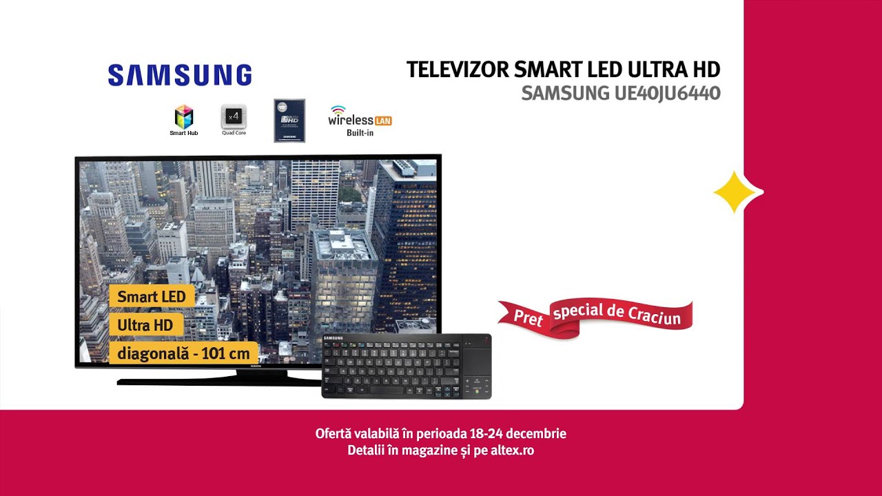 Reclamă ALTEX TV Samsung - Decembrie 2015 - YouTube