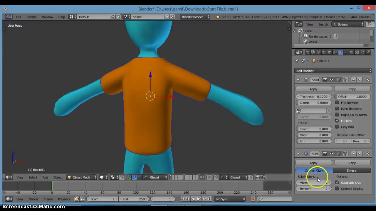 how to add clothes for a character in blender (proved) - YouTube