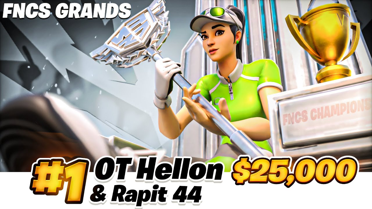 1ST PLACE IN FNCS GRAND FINALS ($25,000) 🏆 w/ @Rapit رابت - YouTube