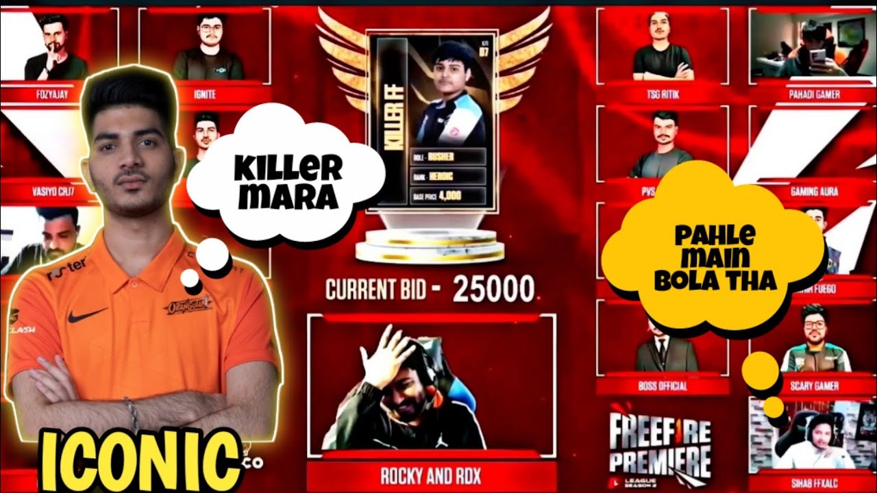 KILLER FF IN LIDOMA AUCTION || KILLER FF HIGHEST BID || FREE FIRE ...