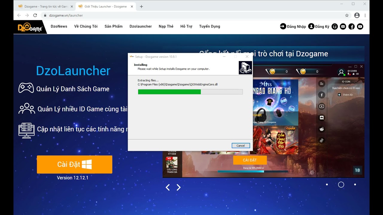Hướng Dẫn Tải DzoLauncher (Dzogame 2021) - YouTube