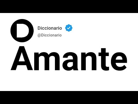 Amante Significado En Español - YouTube