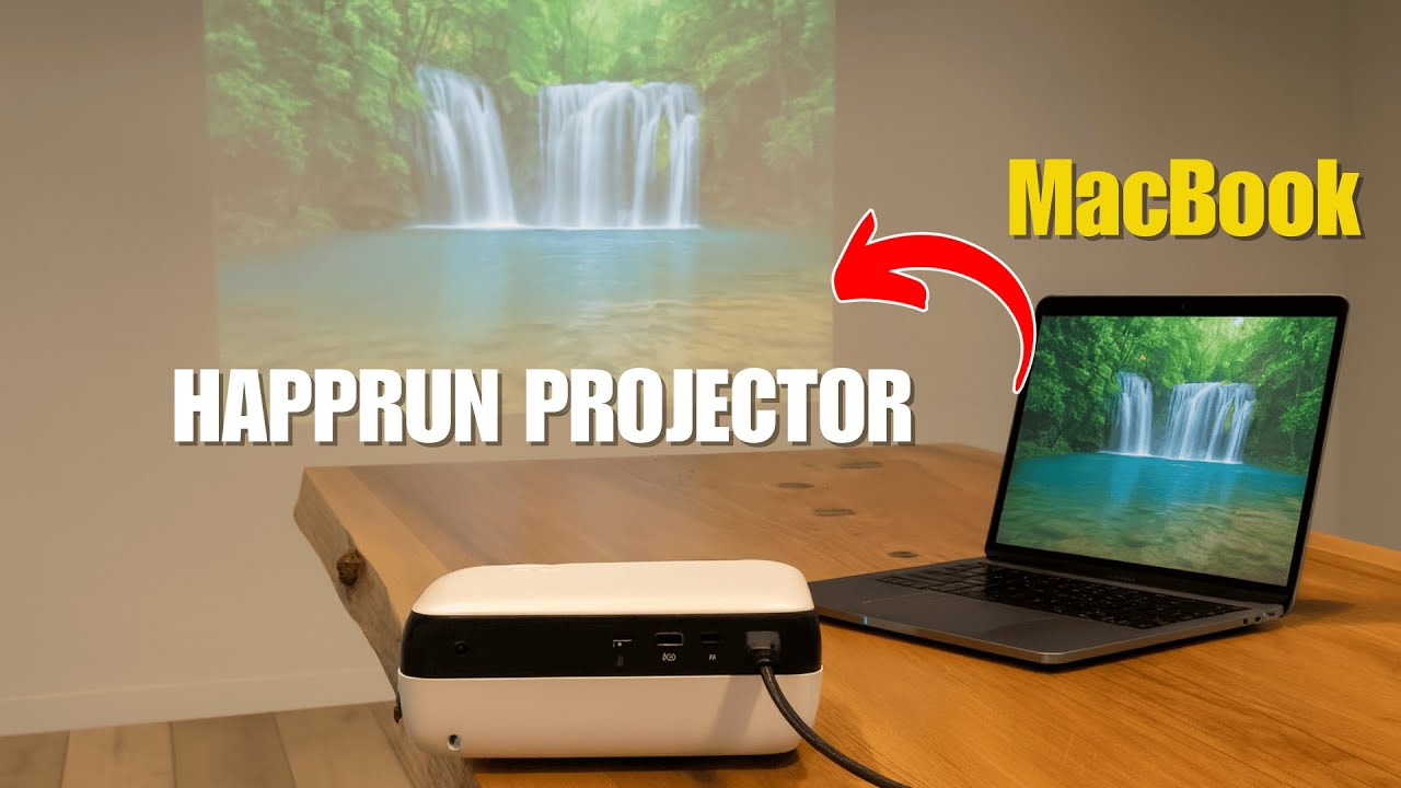 Happrun Projector Connect to Macbook - EASY STEPS! - YouTube