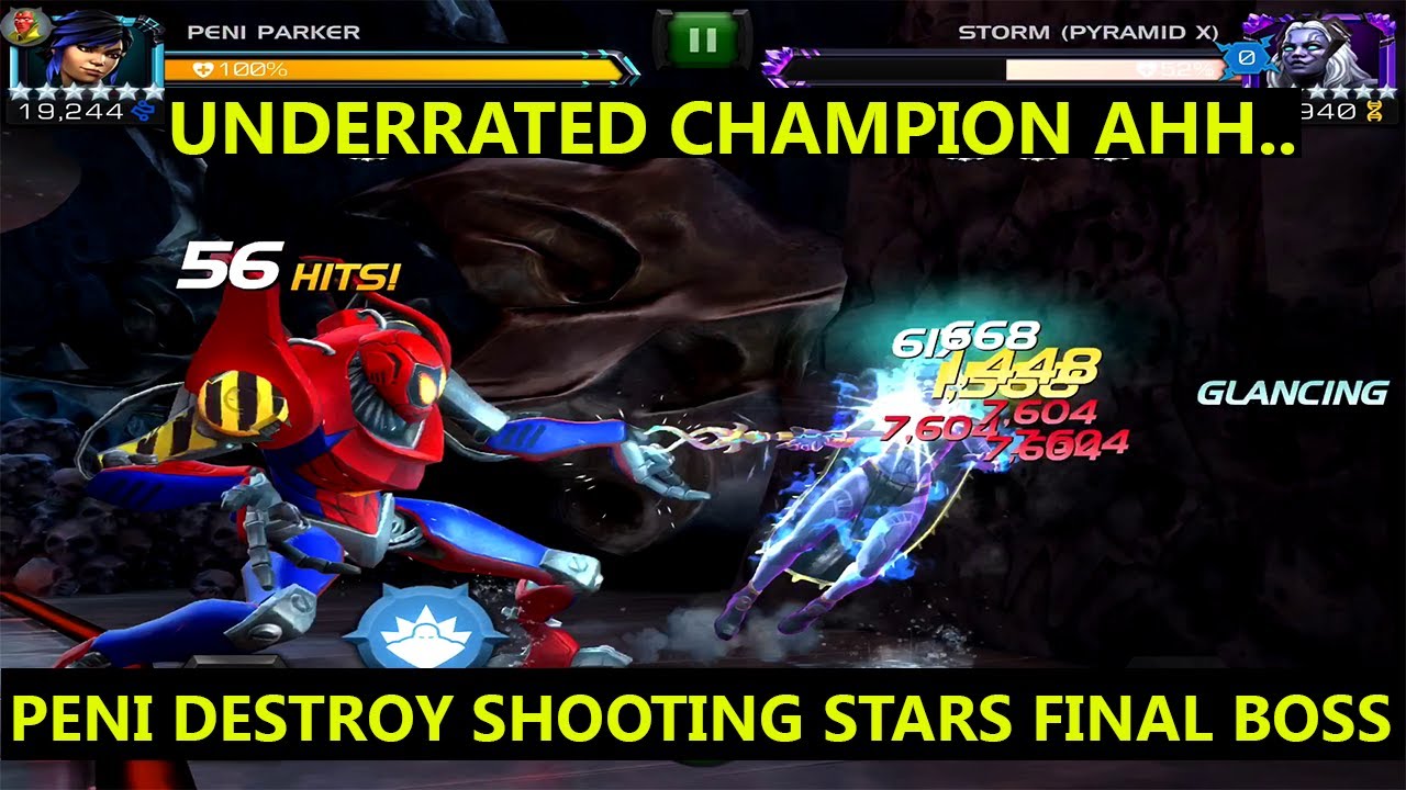 peni parker destroy shooting stars final boss storm pyramid x - YouTube