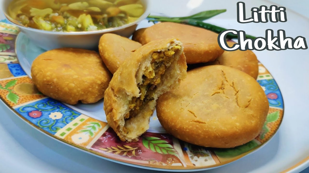 Litti Chokha Recipe | Bihari Style Litti Chokha Recipe | Fry Litti ...