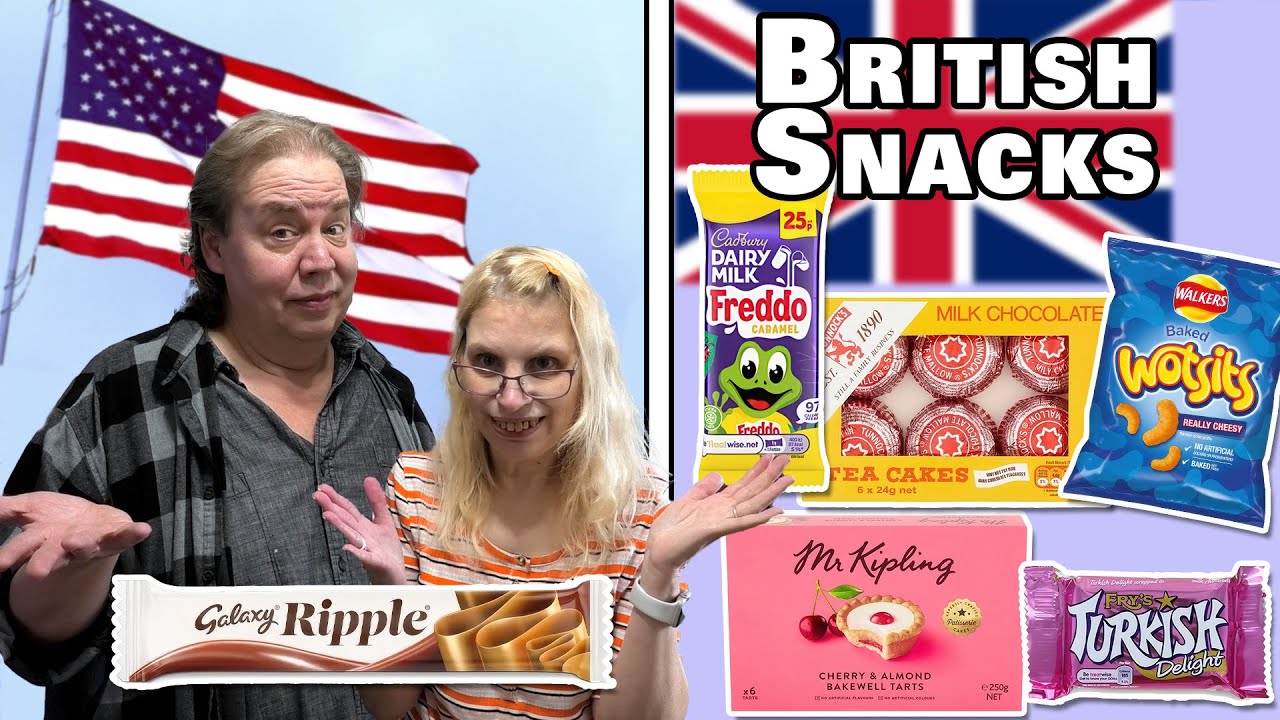 AMERICANS React to BRITISH SNACKS for the FIRST TIME!! - YouTube