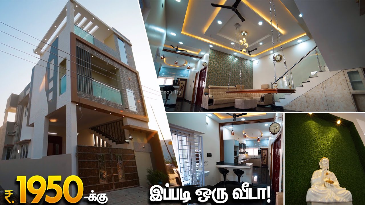 ரூ.1950-க்கு 🏡 3BHK Duplex House With Modular Kitchen & Interior Design ...