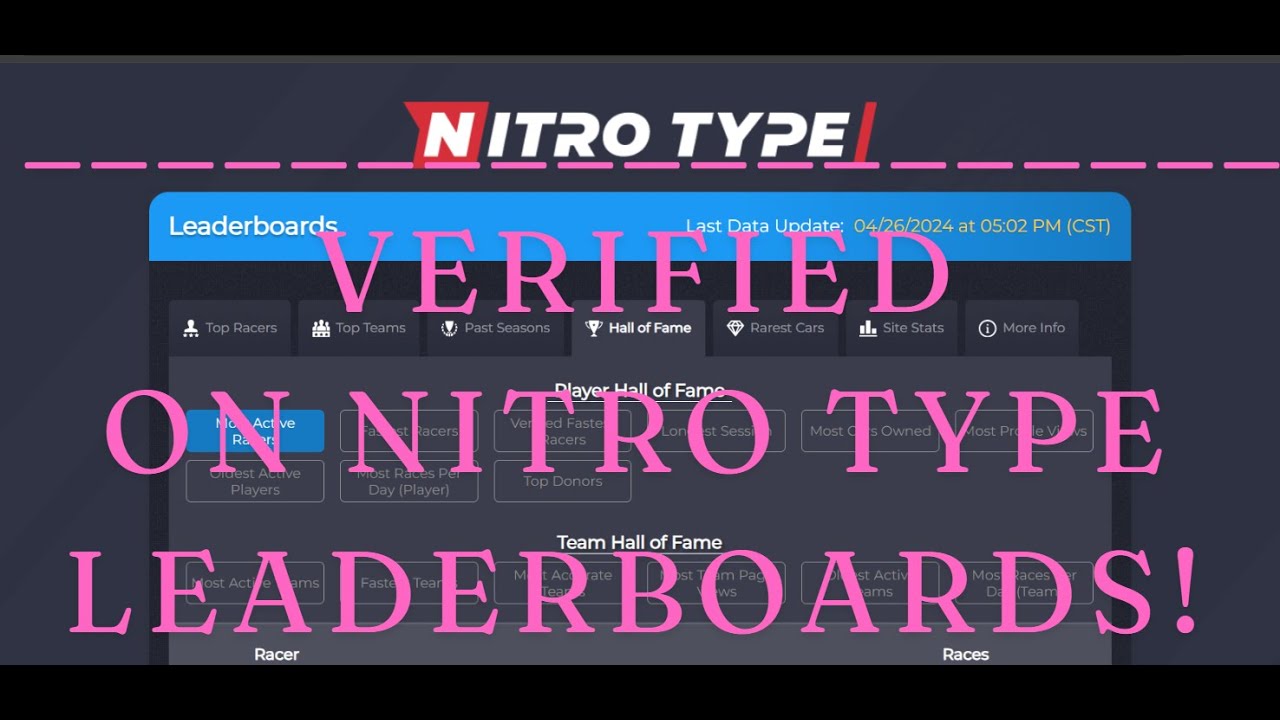 How I got Verified on Nitro Type Leaderboards! +Convo with the creator ...