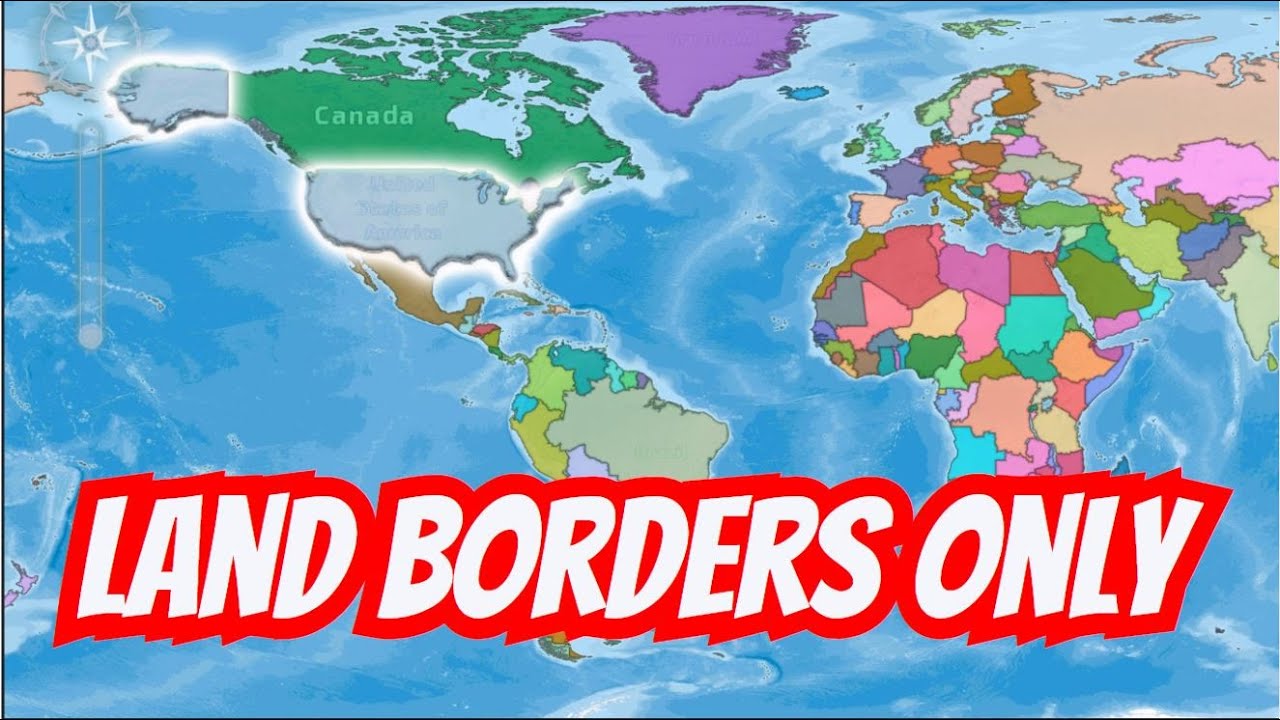 USA Land Borders Only Challenge | DummyNation - YouTube