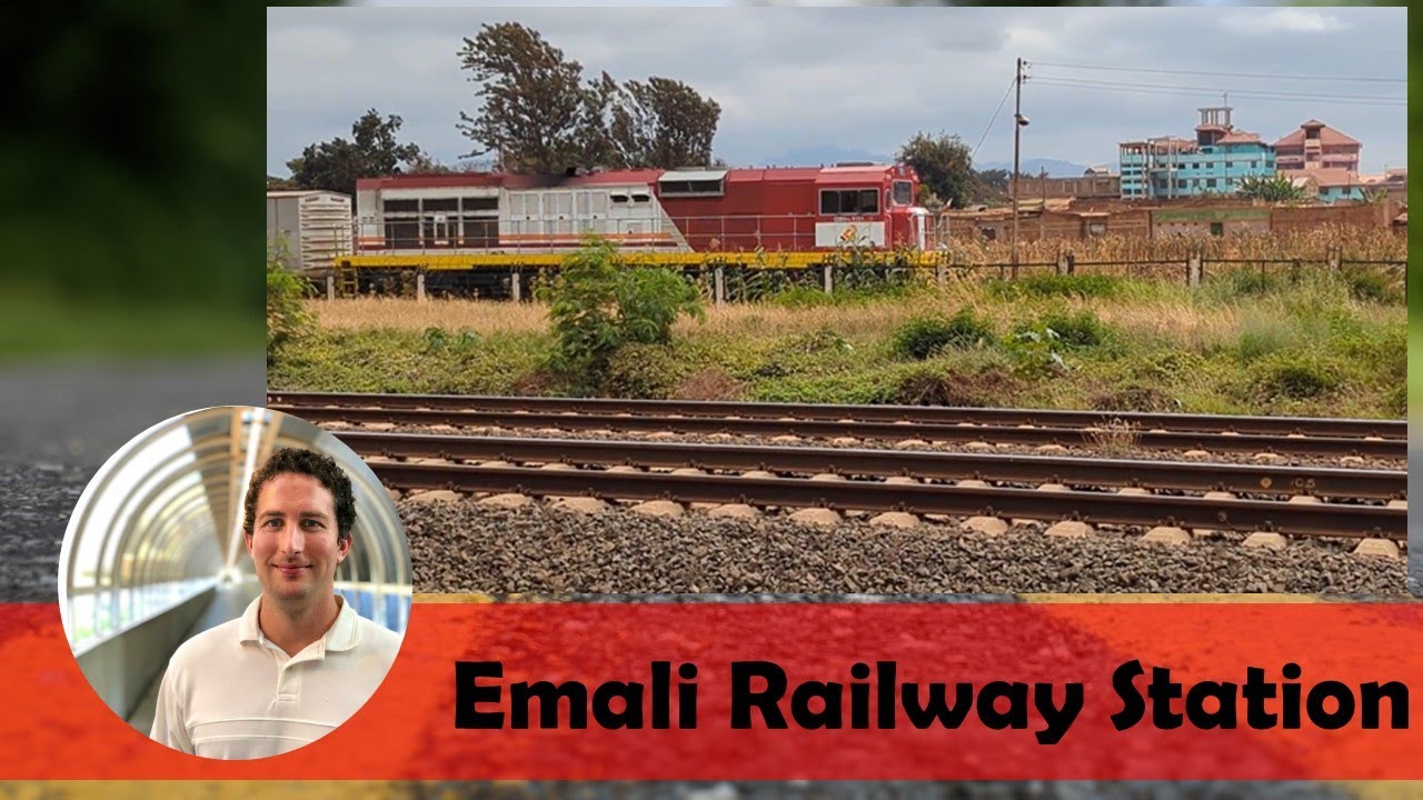 Freight Train Passing Through Emali Railway Station | Kenya - YouTube