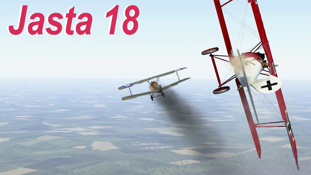 Jasta 18 PWGC-3 IL-2 Flying Circus - YouTube