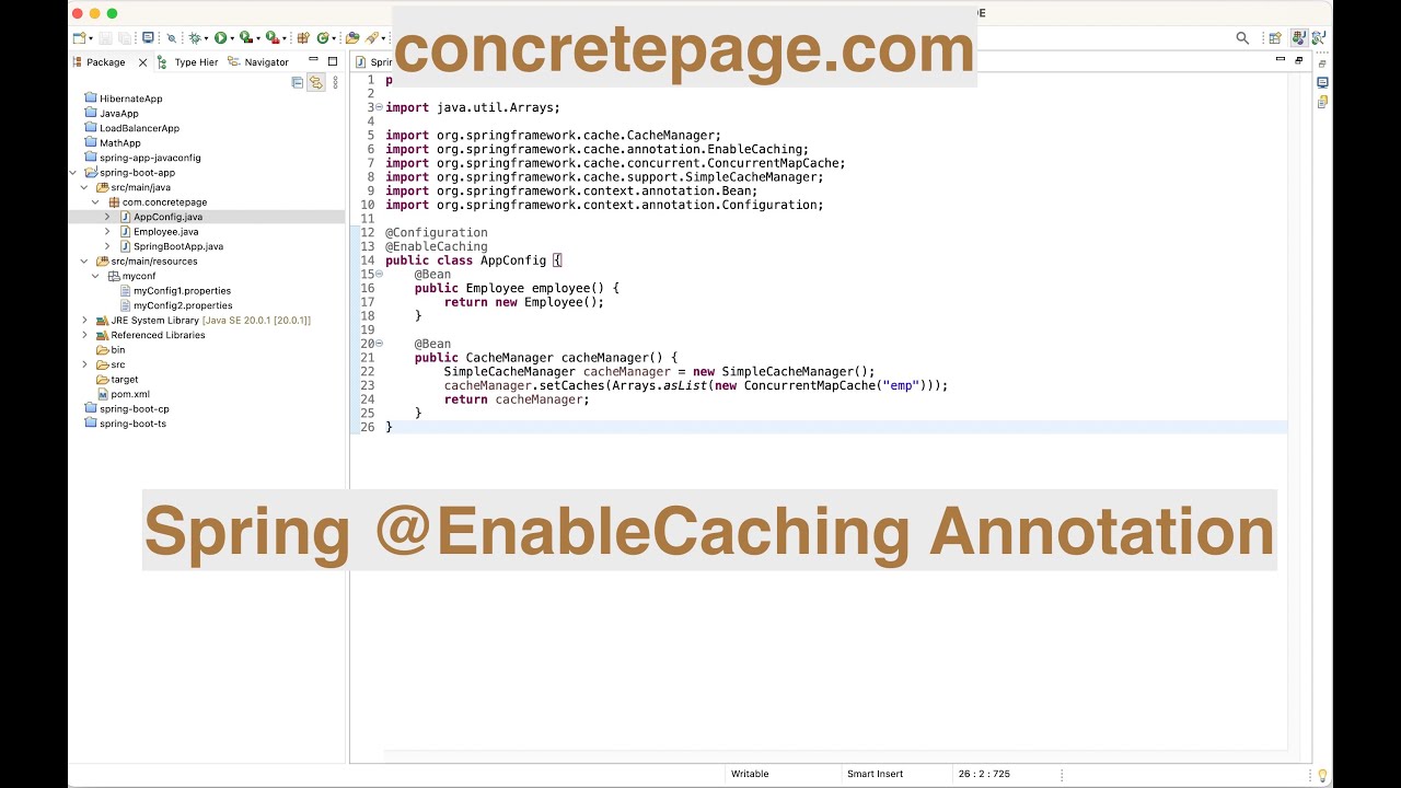 Spring @EnableCaching Annotation - YouTube