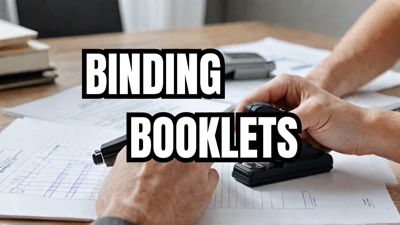 How To Bind Short Booklets (The Easy Way!) - YouTube