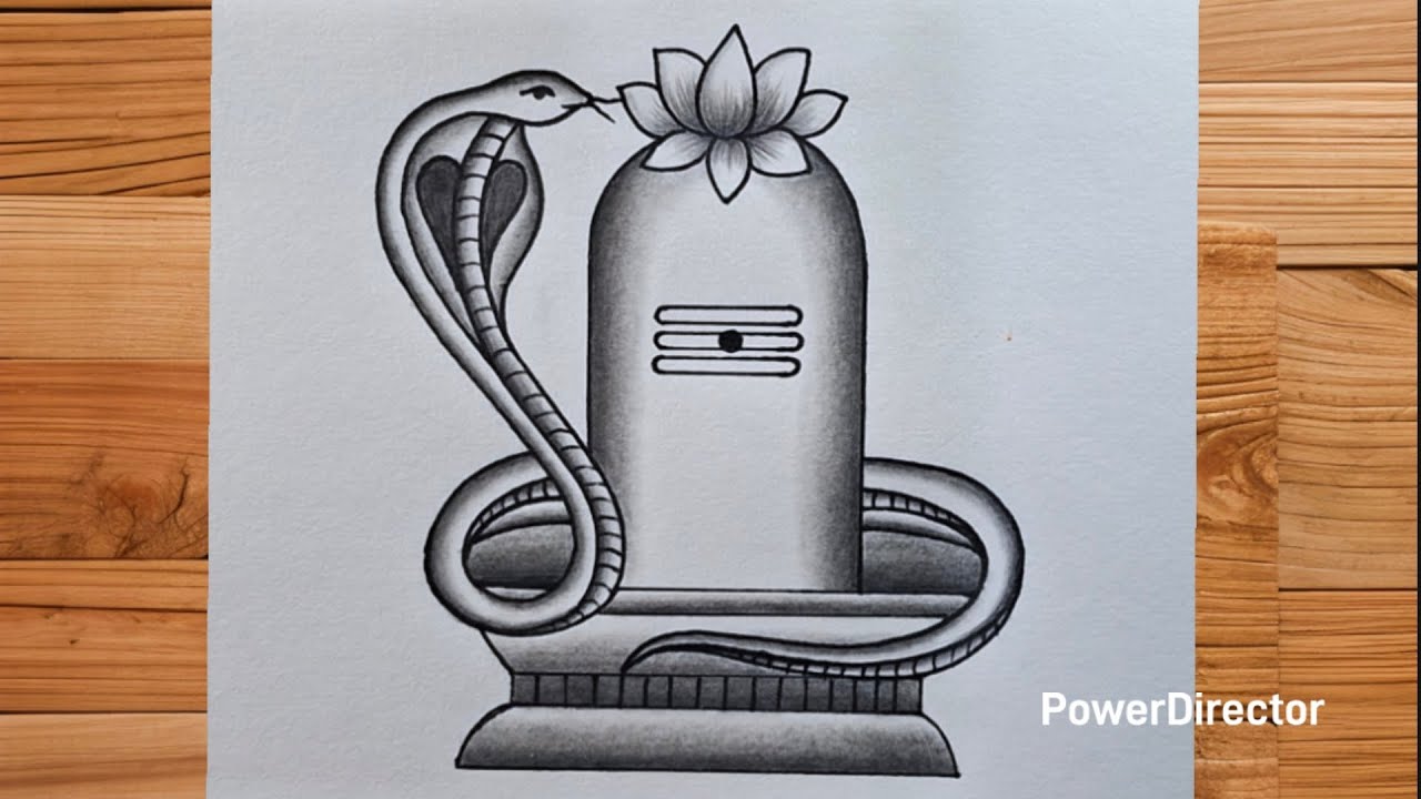 Sawan Special Shivling Drawing Easy Tutorial | Shivji Drawing | Mahadev ...