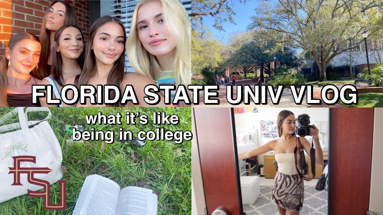 College Vlog at FSU! (classes, studying, dinner date) - YouTube