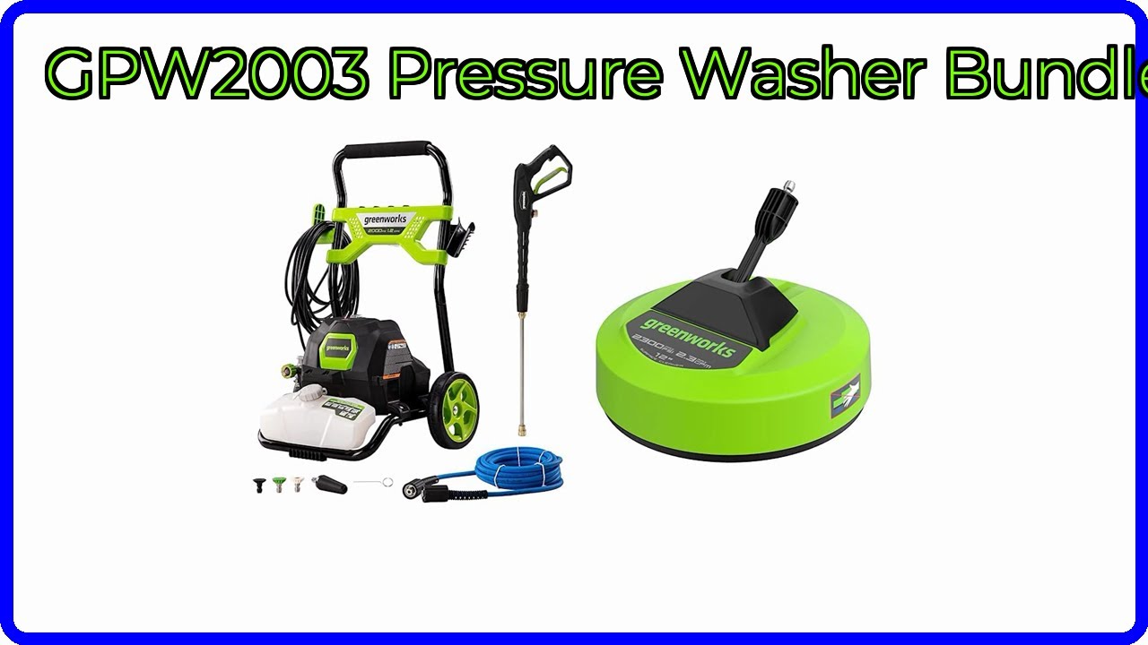 REVIEW (2025): GPW2003 Pressure Washer Bundle. ESSENTIAL details. - YouTube