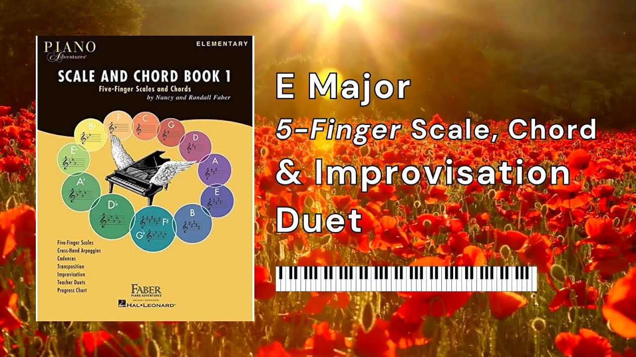 Play along! E Major 5-Finger Scale and Chord Book 1 - Duet for Students ...