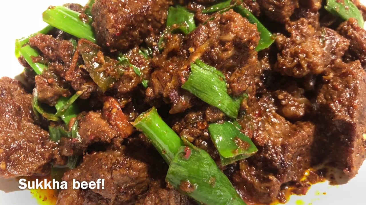 How to make spicy dry beef | tibetan vlogger - YouTube