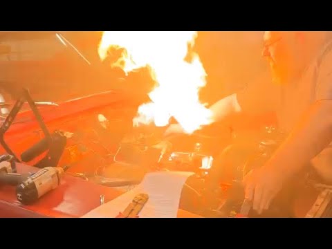 Holley carb backfire #mopar#Holley#musclecar # timing - YouTube