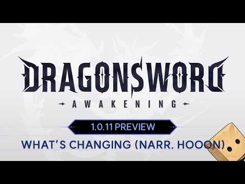 DragonSword : Awakening — 1.0.11 Patch Preview (Narrated by Hooon / EN sub)