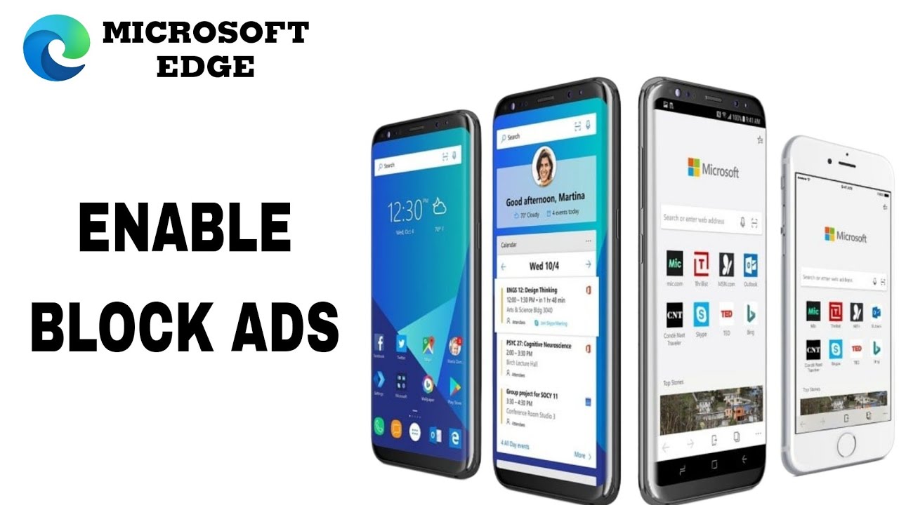 How To Enable Block Ads On Microsoft Edge App - YouTube