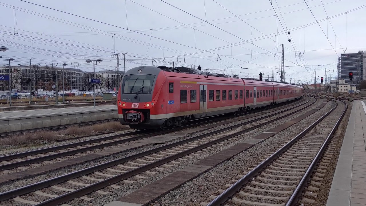 440 202 und 440 013 von München Steinhausen zum Hbf - YouTube