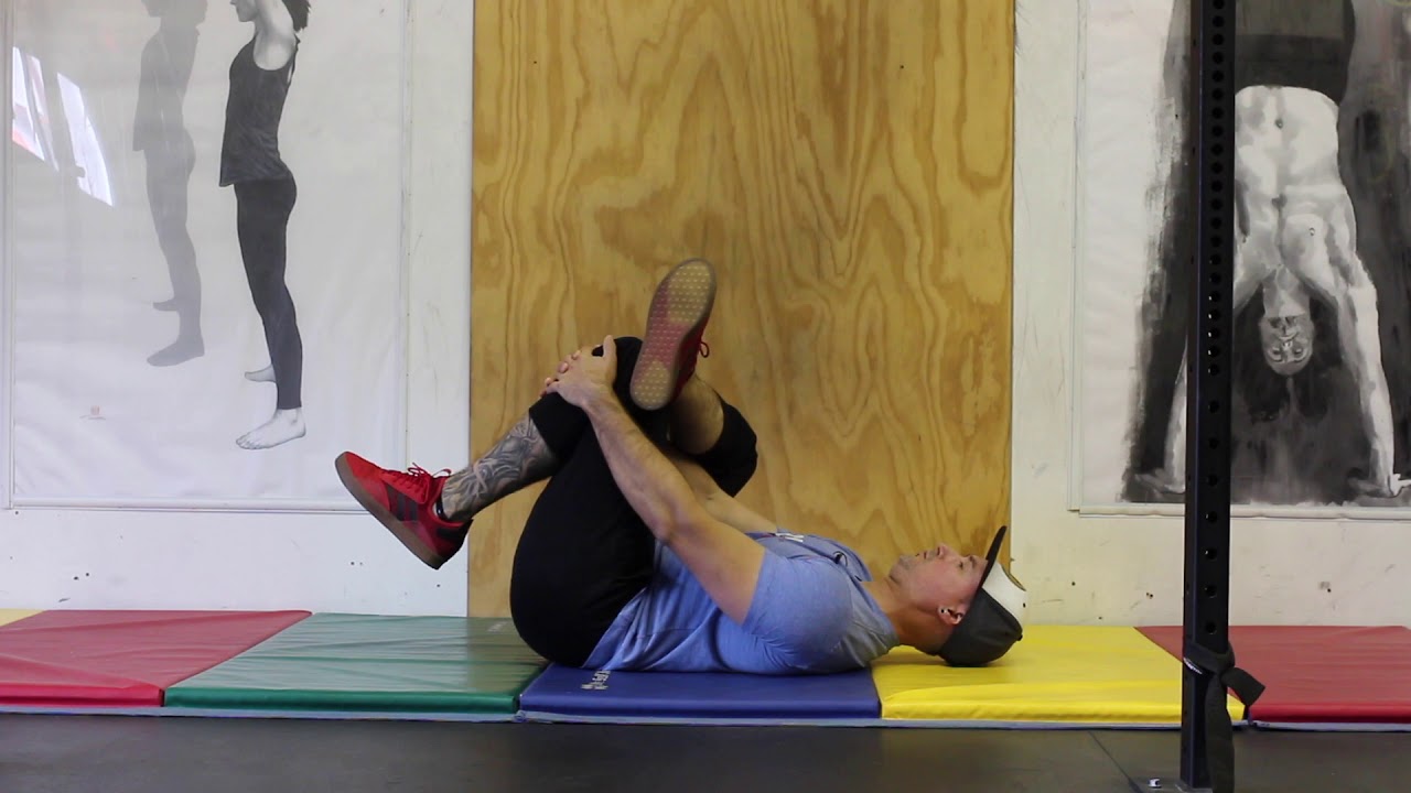 Supine figure four - YouTube