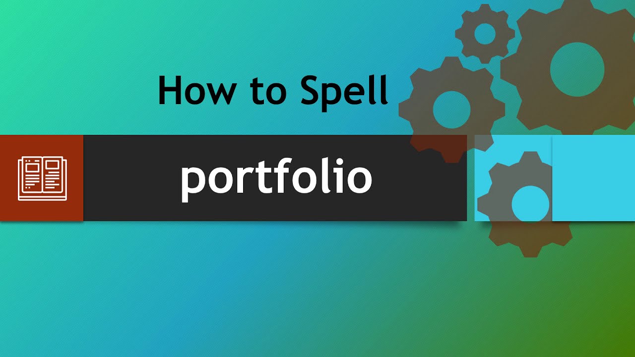 How to spell portfolio - YouTube