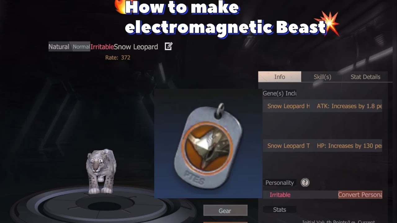 How to make electromagnetic Beast last island of survival - YouTube