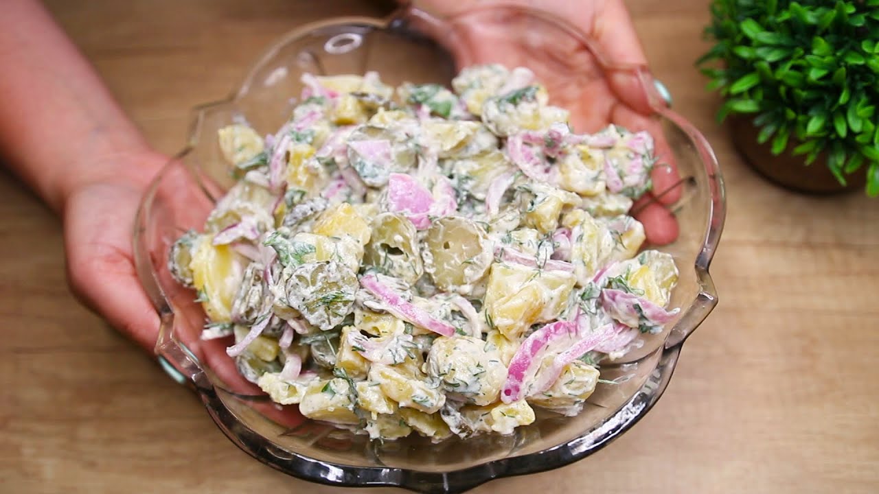 Der leckerste deutsche Salat! Ich werde nie müde, diesen Salat zu essen ...