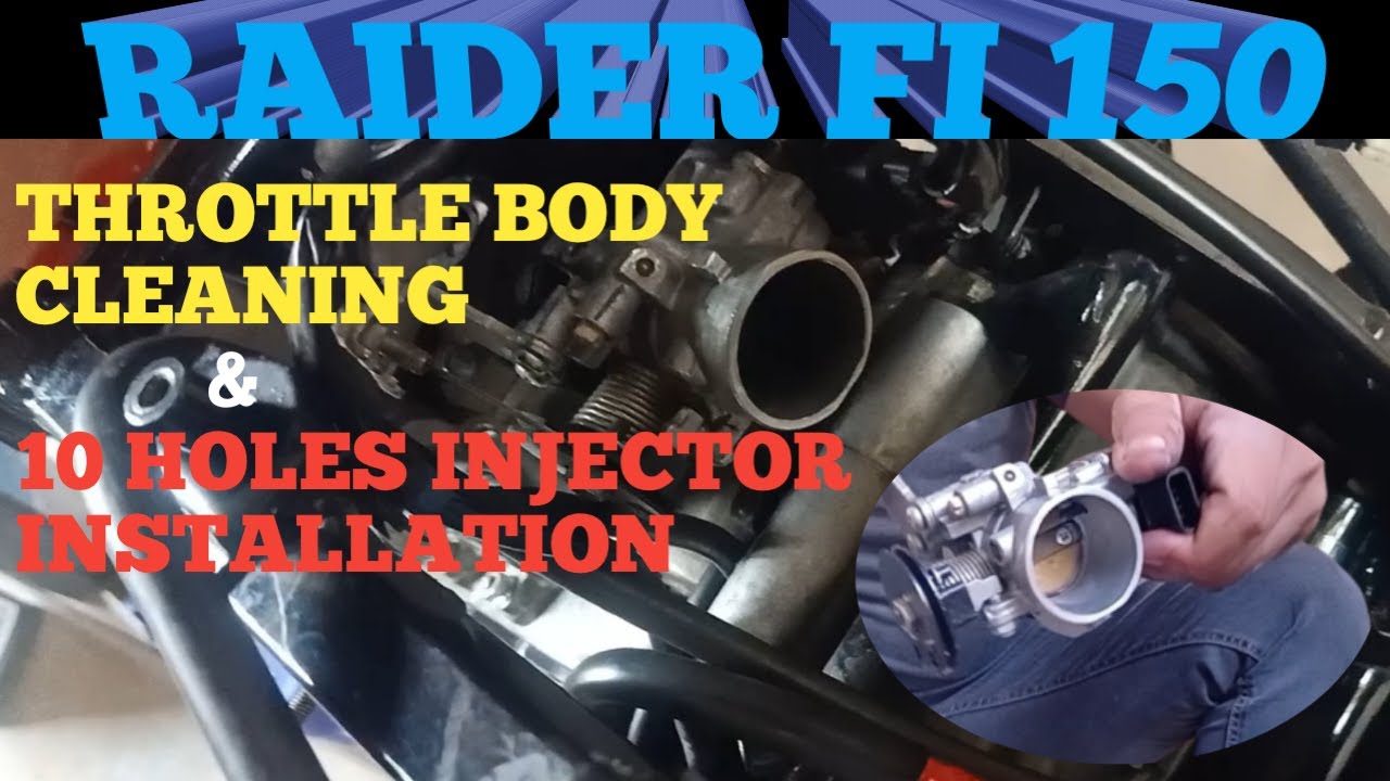 PAANO MAGLINIS NG THROTTLE BODY ( Raider fi 150 ) installation 10 Holes ...