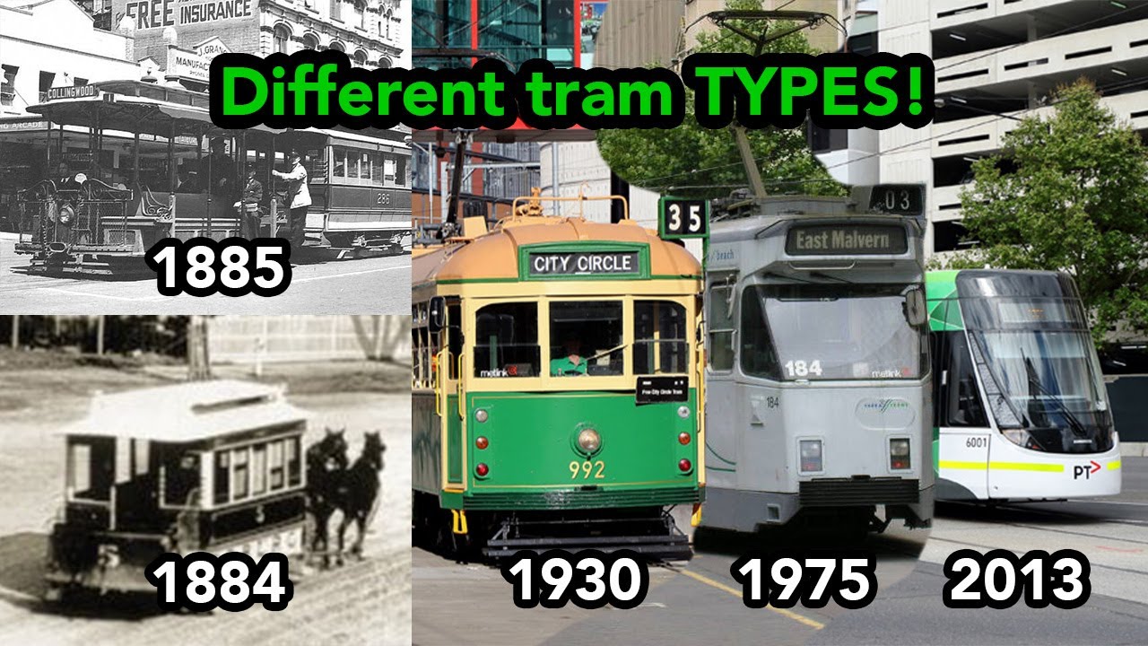 Melbourne Tram - History of Rollingstock! - YouTube