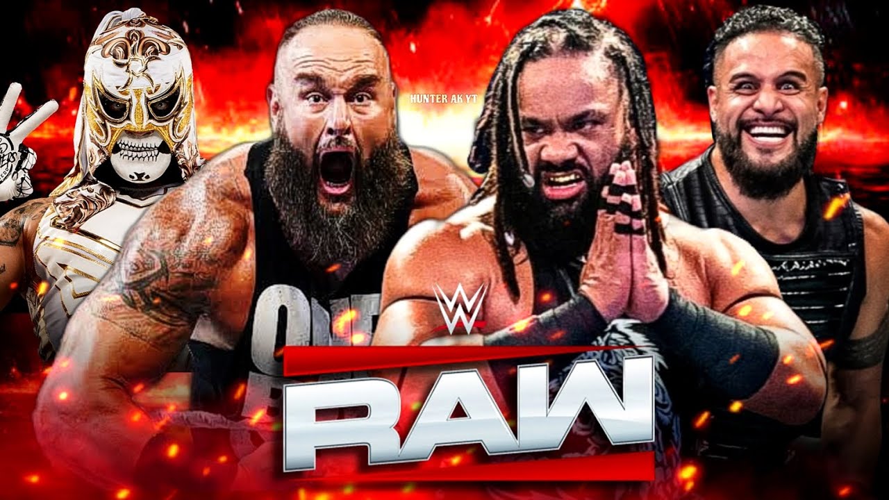 Braun Strowman & Penta Zero Miedo vs Jacob Fatu & Tama Tonga WWE Raw ...