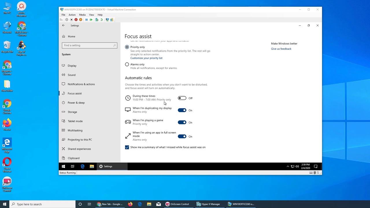 Focus Assist in Windows 10 - YouTube