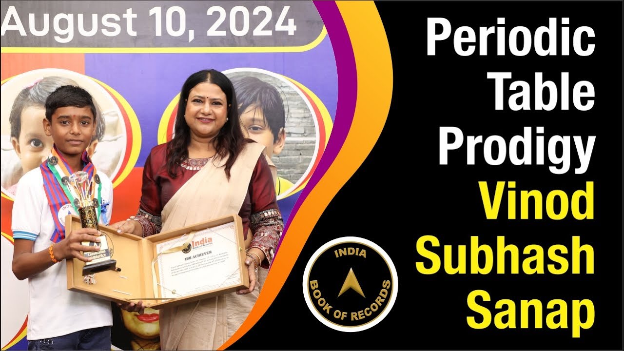 Periodic Table Prodigy: Vinod Subhash Sanap - YouTube