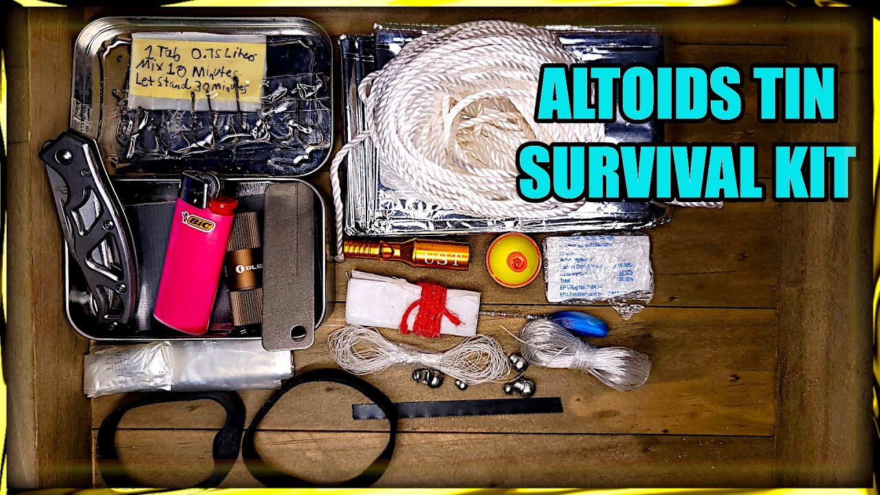 Altoids Survival Tin EDC Mini Survival Kit - YouTube