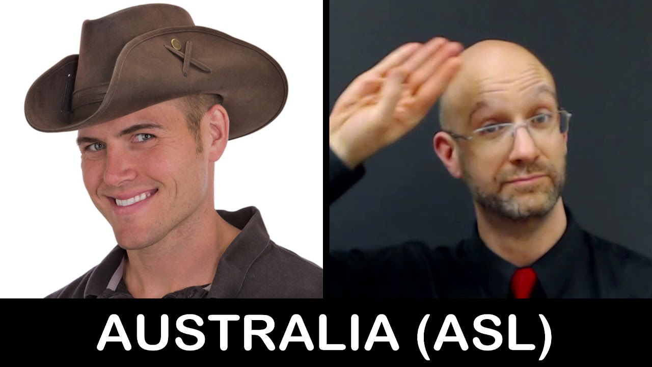 AUSTRALIA (old ASL) with text | ASL - American Sign Language - YouTube